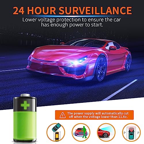 Car Dash Camera Power Cord, Convenient Operation Durable Wide Applicability Dash Cam Hardwire Kit Safe To Use For Mirror Cam(MICRO)