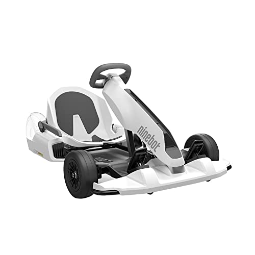 Segway Ninebot S-Plus Smart Self-Balancing Electric Scooter, Remote Control and Auto-Following Mode, White & Segway Ninebot Electric GoKart, 13.7 Miles and 10MPH, W. Capacity 220lbs