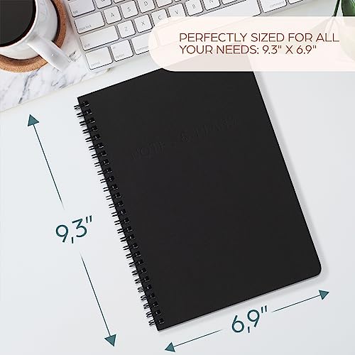 Simplified Daily Planner And Notebook With Hourly Schedule - Aesthetic Spiral To do List Notepad to Easily Organize Your Tasks And Appointments - Stylish Book And School Or Office Supplies For Women