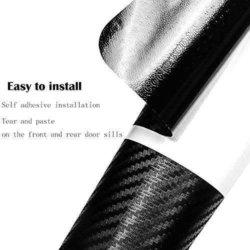 Car Decal Sticker Protective Film Multifunctional Car Stickers Car Door Sill Decoration Scuff Plate for Ford Ranger (white)