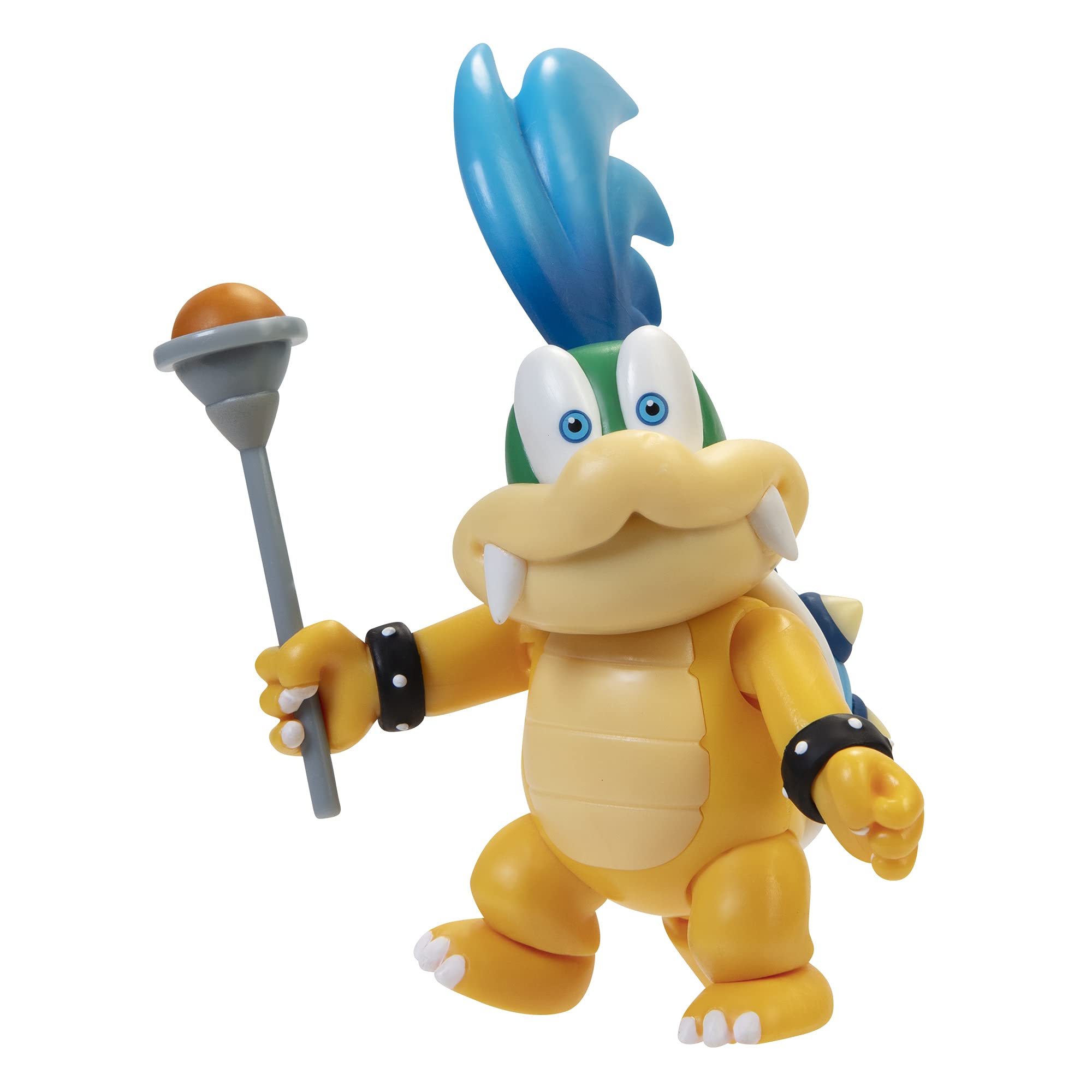 Super Mario Action Figure 4 Inch Larry Koopa Collectible Toy with Wand Accessory