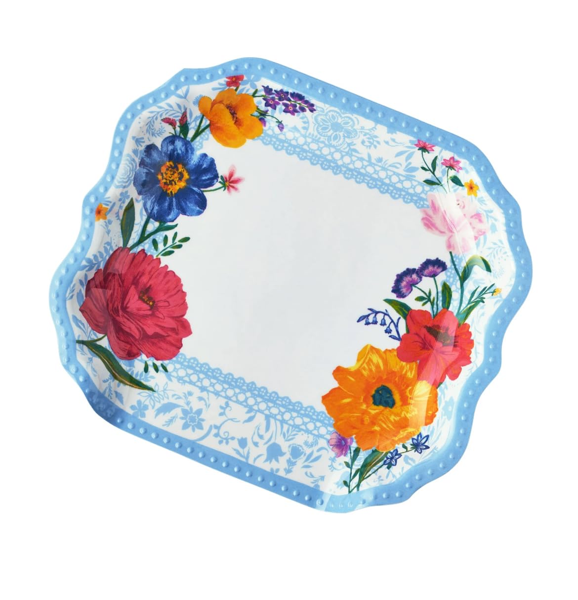 Generic Pioneer Woman Brilliant Blooms Melamine Spoon Rest, Floral