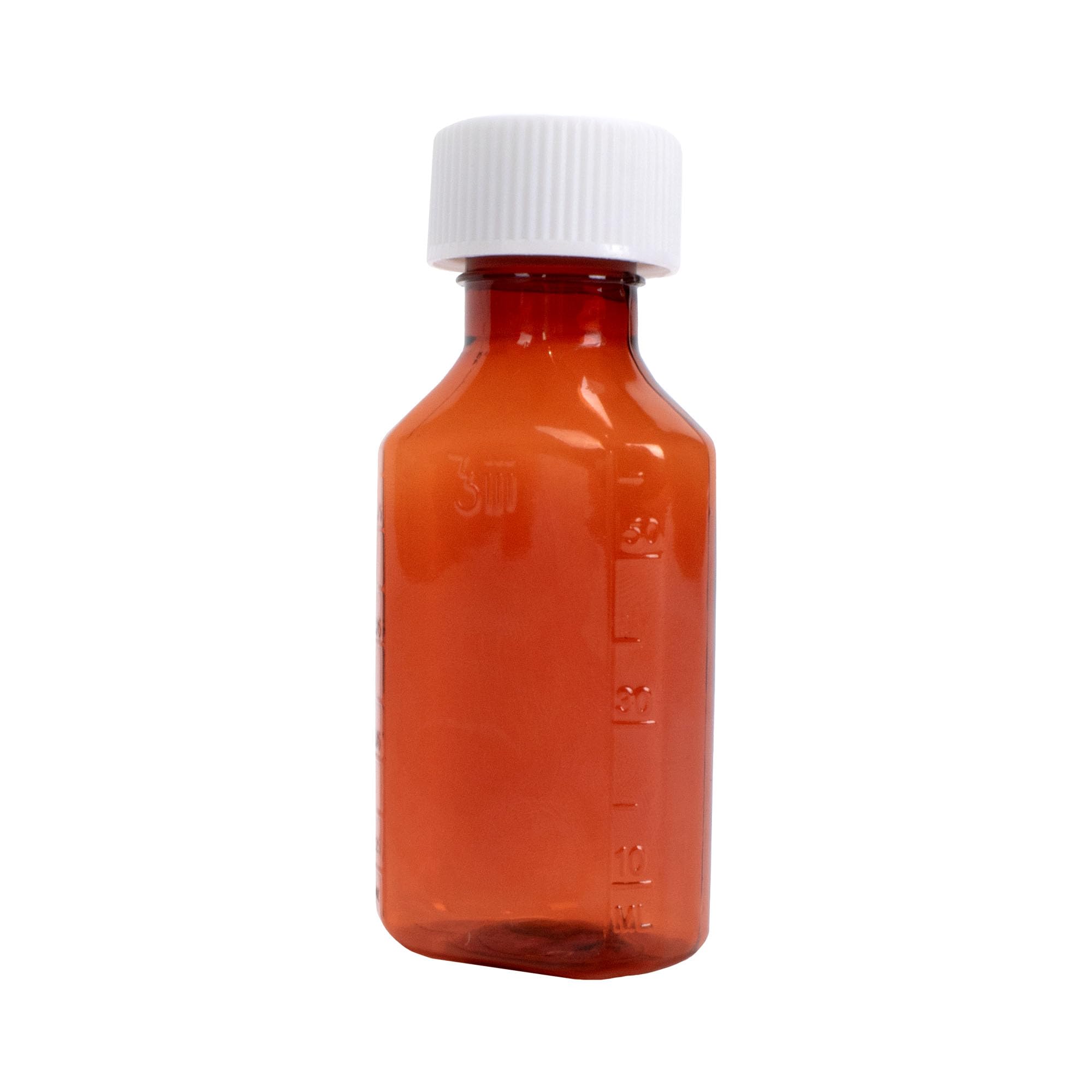 Generic Plastic Amber Oval Liquid Medicine Bottles, 2oz, 25 Count, Child Resistant Cap/Safety Lid, Pharmacy Prescription Dispensing Bottle, OVAL2EACHX25