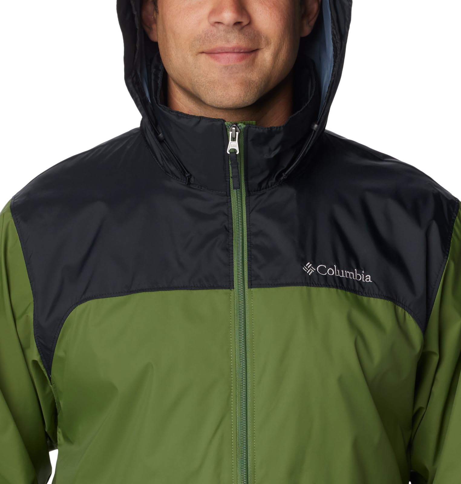 Columbia Men's Glennaker Lake Rain Jacket, Pond/Grill, Large