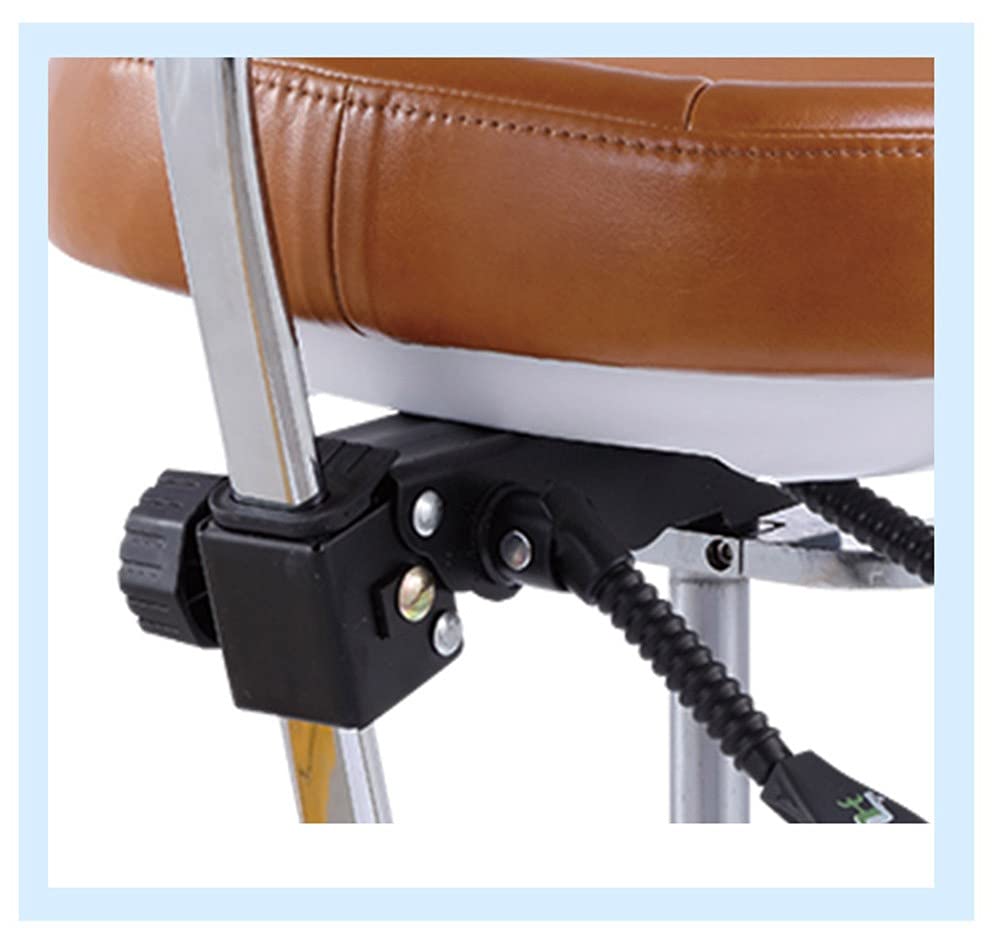 Medical Dental Stool Dentist Chair PU Leather Auxiliary Stool Chair with Armrest Height-Adjustable Doctor Chair Suitable for Dentist and Office