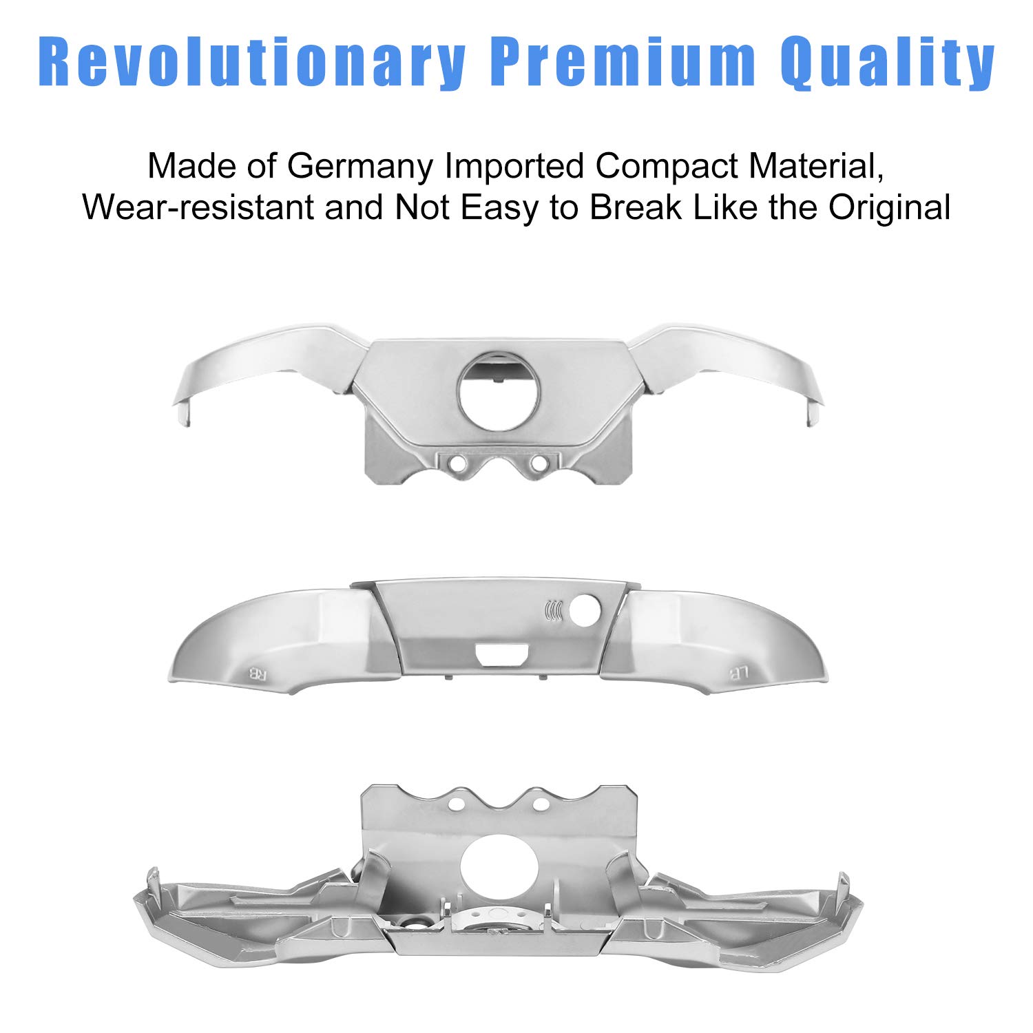 Sthetix 2019 Upgraded LB RB Bumpers Replacement Triggers Button Parts - Revolutionary Multilayer Plating Workmanship + T6 T8 Screwdriver Repair Kit Compatible with Xbox One Elite Controller
