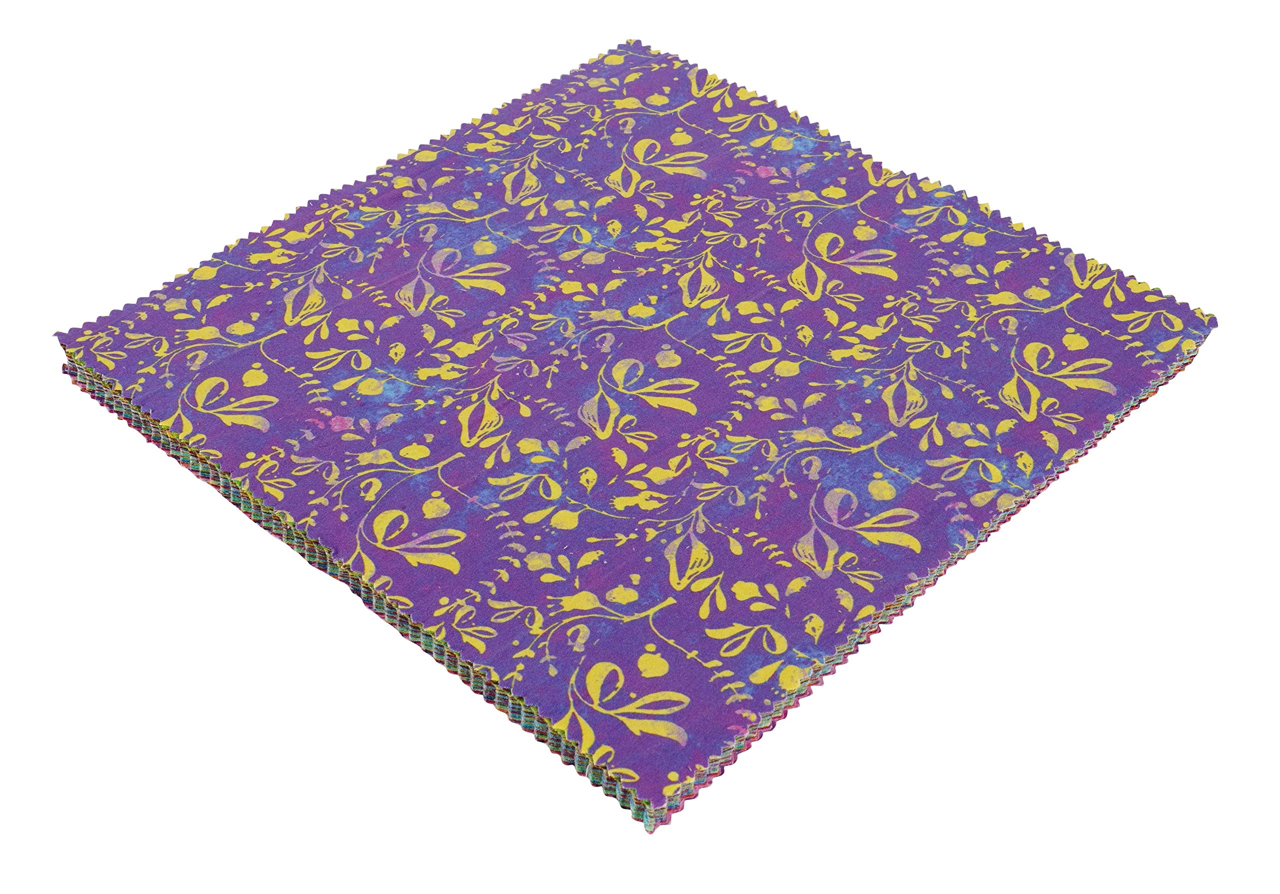 Soimoi Batik Print Precut 5-inch Cotton Fabric Quilting Squares Charm Pack DIY Patchwork Sewing Craft