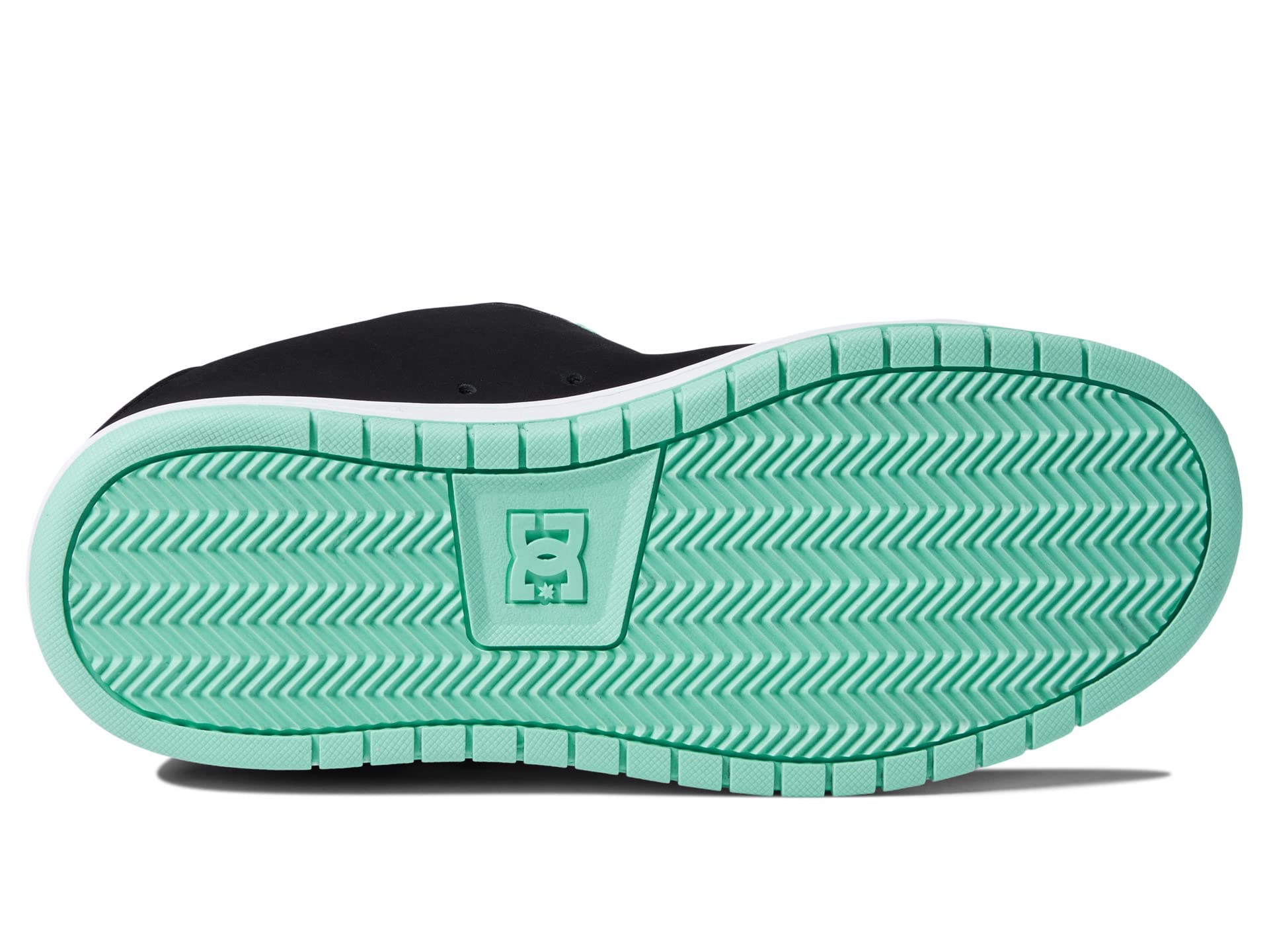 DC Womens Gaveler Casual Low Top Skate Shoes Sneakers Black/Green 8.5 B - Medium