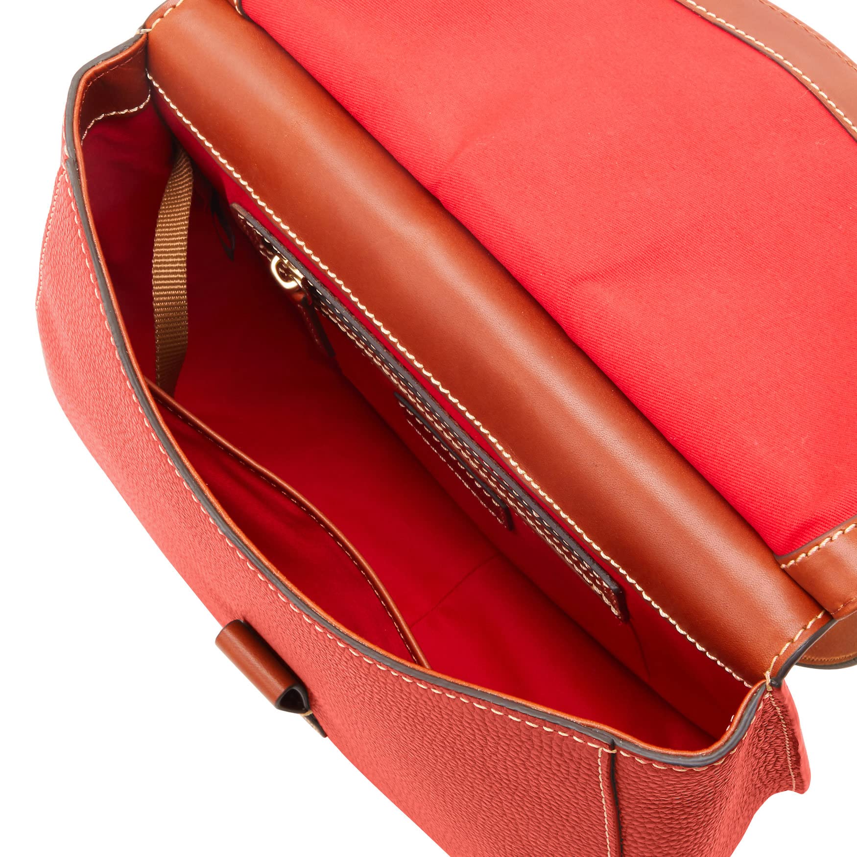 Dooney & Bourke Handbag, Pebble Grain North South Reese Bag Shoulder Bag - Red