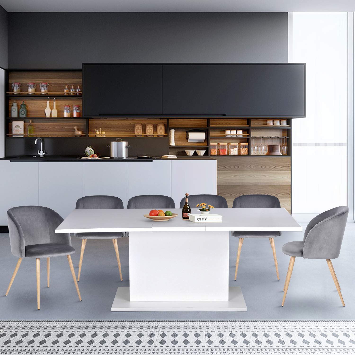 CozyCasa Worm & Caterpillar Killer Insecticide/Pesticide Spaces for Kitchen Restaurant Home Office White Meeting Table, Seat for 4-8, Only Table Included 100pack