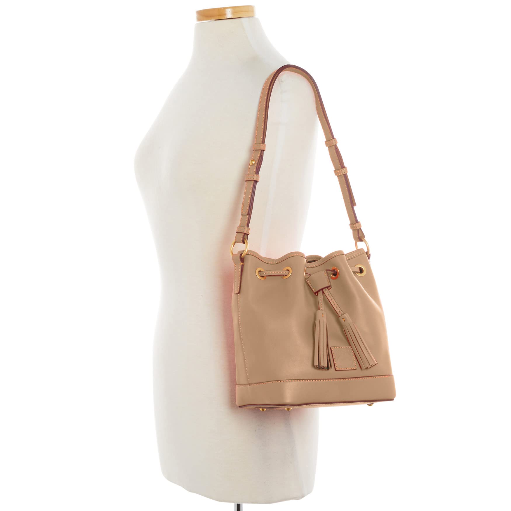 Dooney & Bourke Handbag, Florentine Small Drawstring Shoulder Bag - Light Taupe