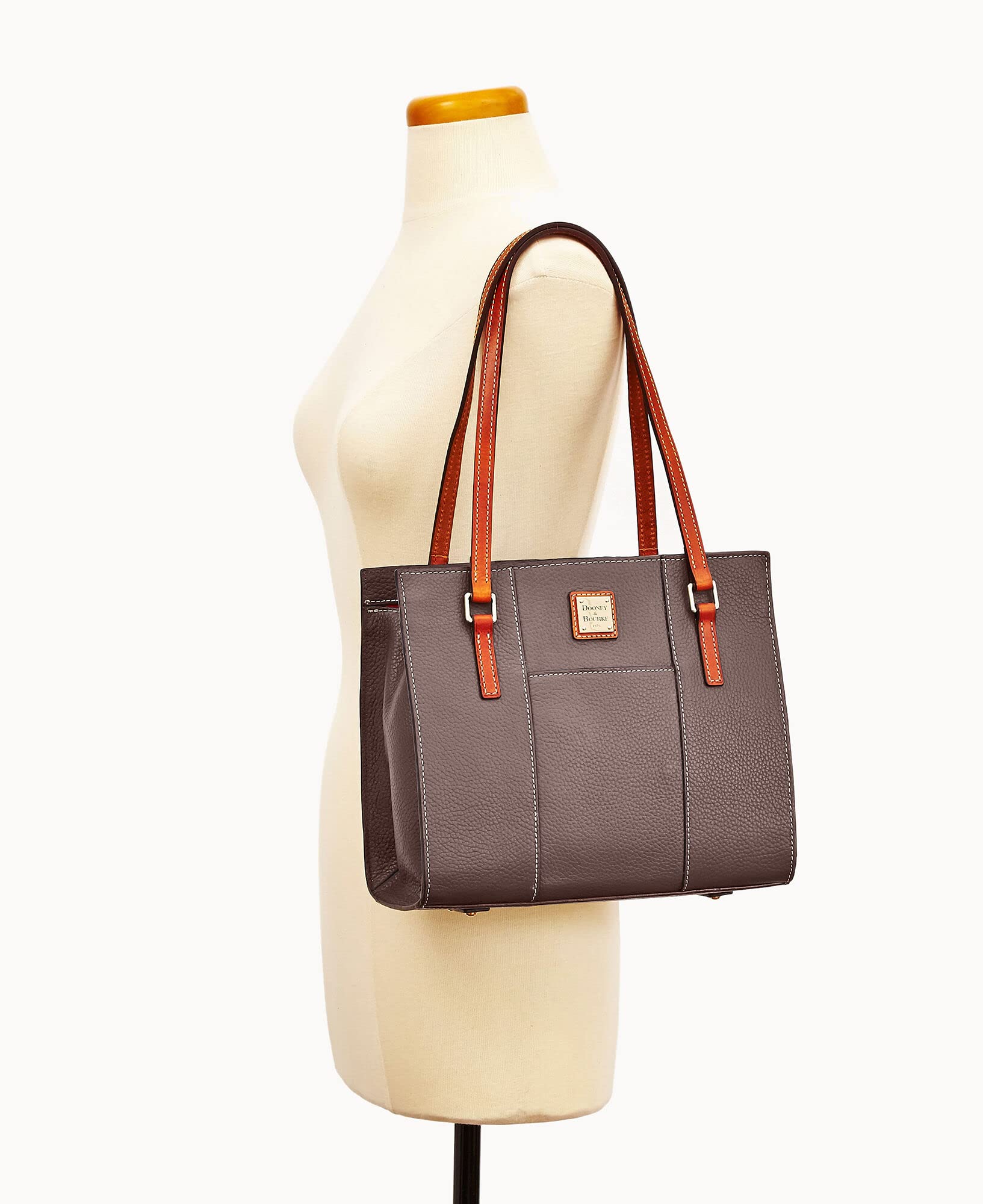 Dooney & Bourke Handbag, Pebble Grain Charlotte Shoulder Bag - Taupe