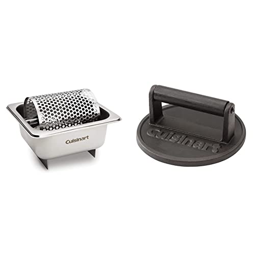 Cuisinart CBW-201 Butter Wheel Stainless Steel & Smashed Burger Press, Cast Iron CISB-111