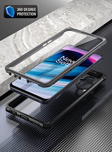 Poetic Guardian Series Case Designed for OnePlus Nord N20 5G, [6FT Mil-Grade Drop Tested], Full-Body Hybrid Shockproof Bumper Cover with Built-in Screen Protector, Black