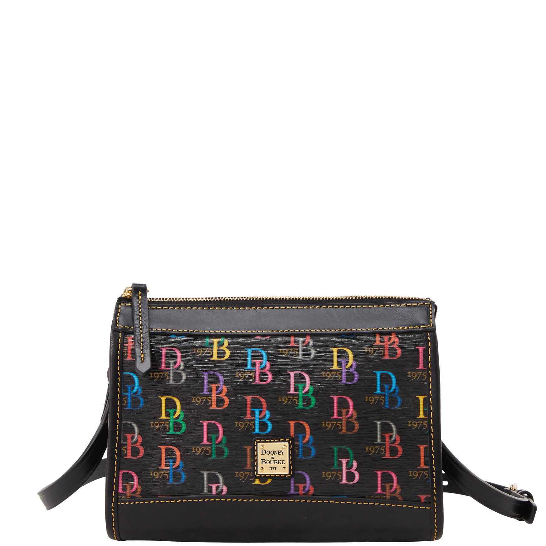 Dooney & Bourke Handbag, Db75 Multi Zip Crossbody - Black