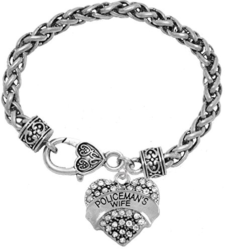 Policeman's Wife, Necklace, Earring, and Bracelet Set, Hypoallergenic, Safe-Nickel, Lead, Cadmium Free