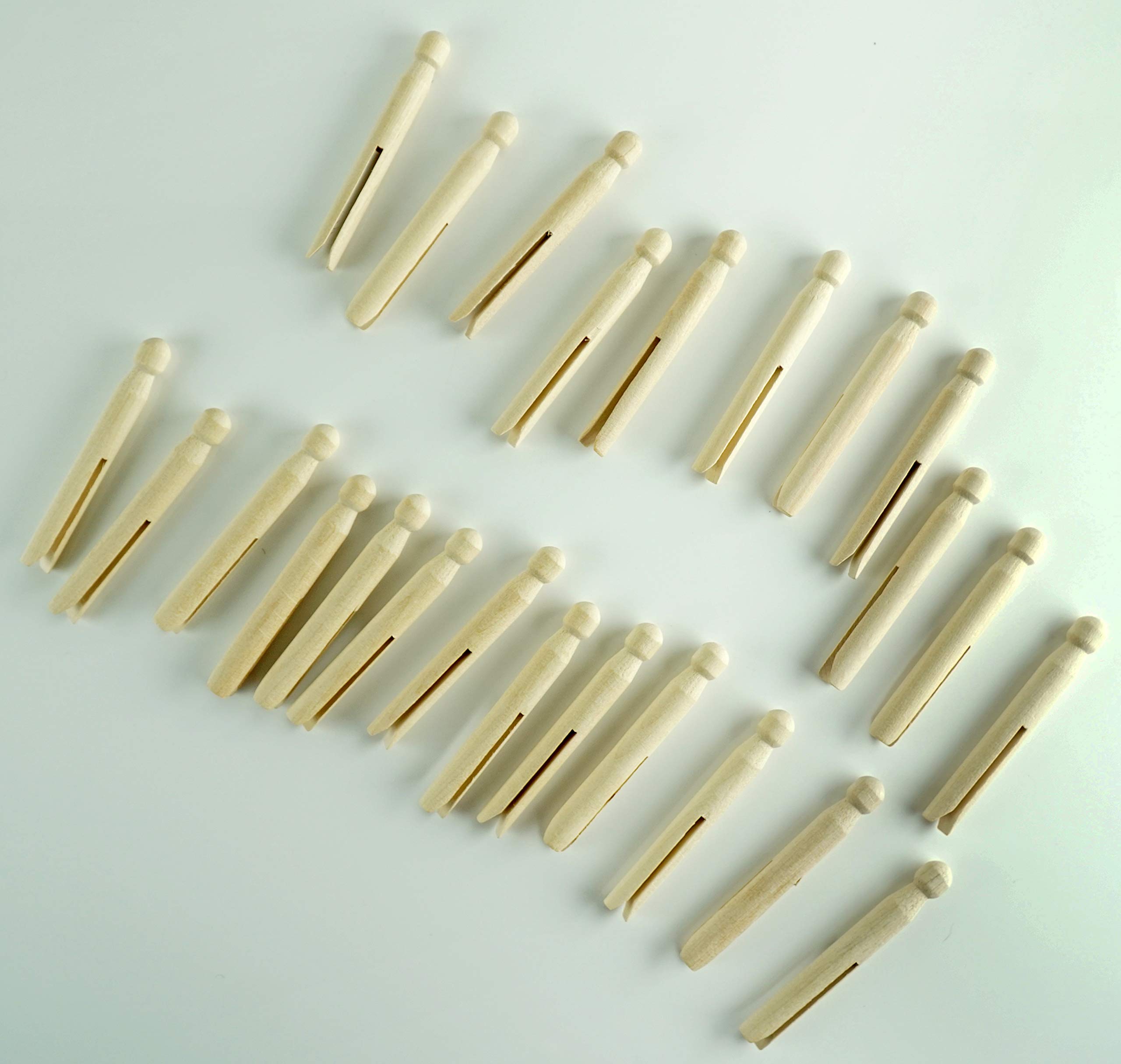 Home-X Peg Clothespins for Hanging Laundry, Decor, or Arts and Crafts (Pack of 24)
