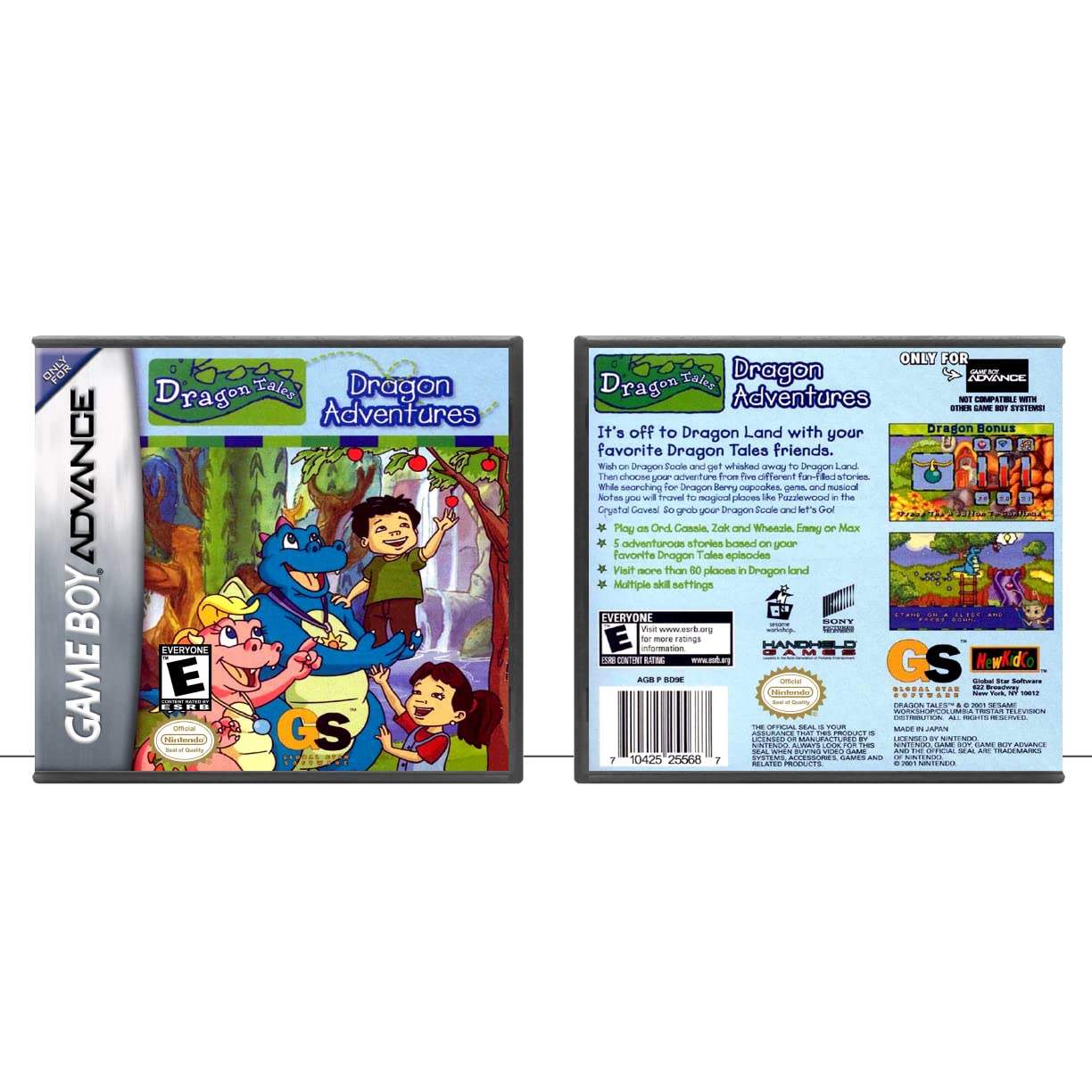 Dragon Tales: Dragon Adventures | (GBA) Game Boy Advance - Game Case Only - No Game