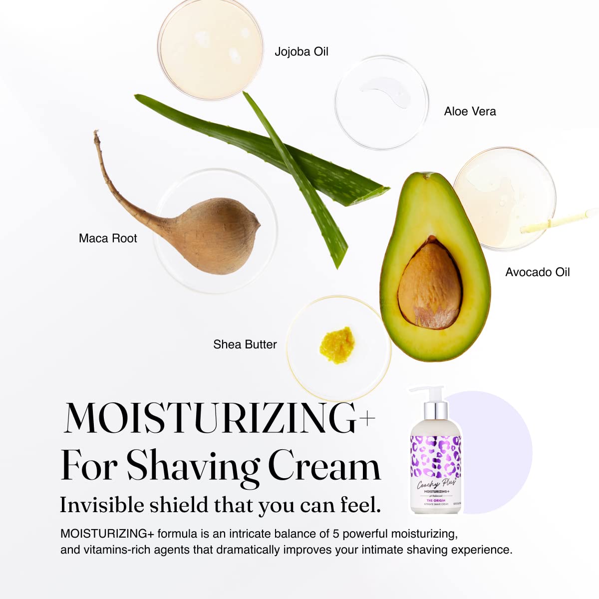 Coochy Plus Intimate Shaving Complete Kit - THE ORIGIN & Organic After Shave Protection Soothing Moisturizer Mist – Antioxidant Formula Prevents Razor Burns, Itchiness & Ingrown Hairs