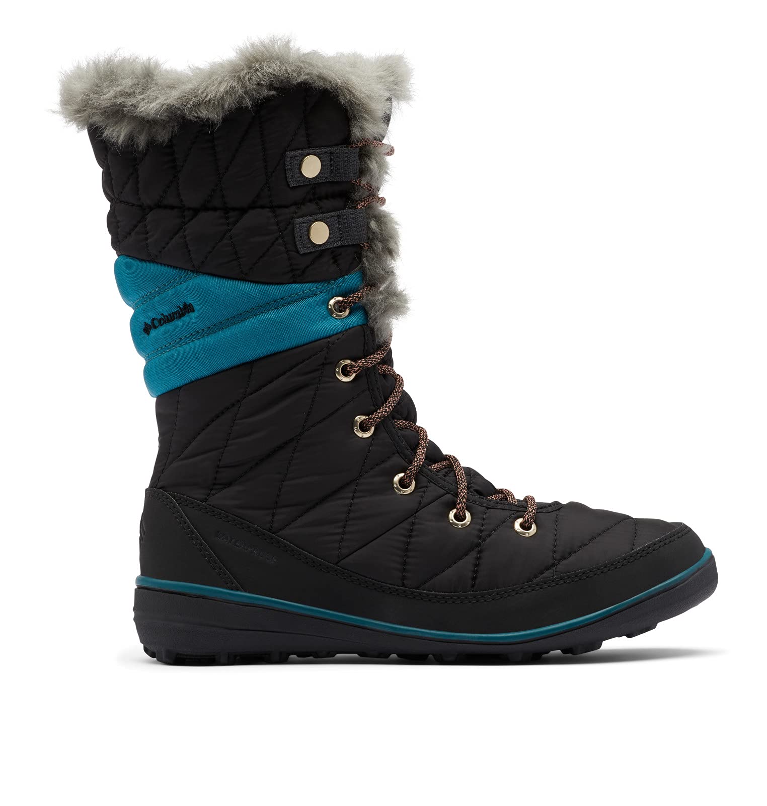Columbia Women's Heavenly Omni-Heat, Black/Deep Water, 6