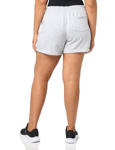 Champion French Terry, Comfortable Plus Size Gym Shorts for Women, Oxford Gray, 2X