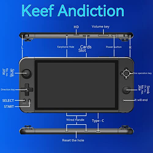 SERYUB The upgraded handheld X70 7-inch IPSHD screen features OpenSource system support for a controller connected to 64gb HD output⦠(7-inch)