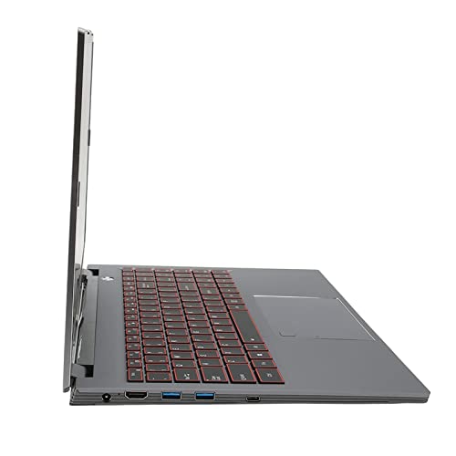 Cosiki 15.6 Inch Laptop, Laptop FHD IPS 16G Running Memory 8000mAh Stereo Dual Speakers Support Fingerprint Reader for Students (16+1TB US Plug)