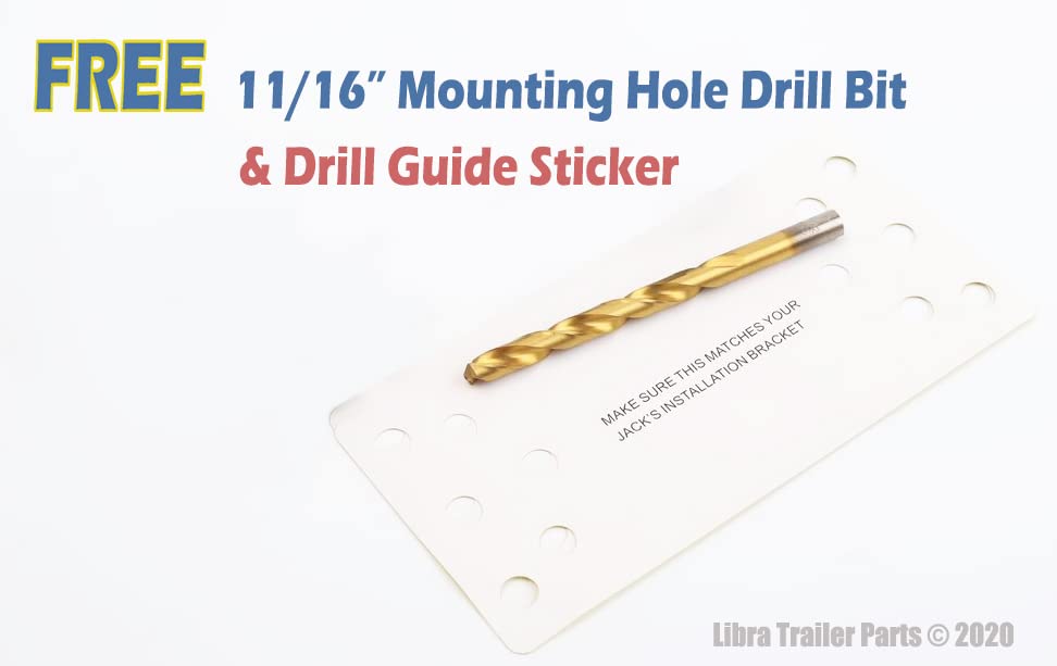 Set 2 LIBRA True HD 9000# 24" RV Trailer Stabilizer Leveling Scissor Jacks w/Dual Power Drill Sockets & Full Installation Kit …