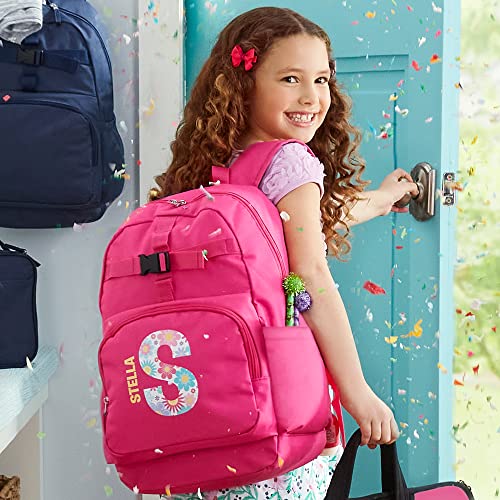 Let's Make Memories Personalized Kids Backpack with Lunch Box (Optional) - Pink, Flowers