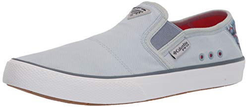 Columbia Womens Slack Water PFG Slip Boat Shoe, Mirage/Bright Poppy, 7.5 US
