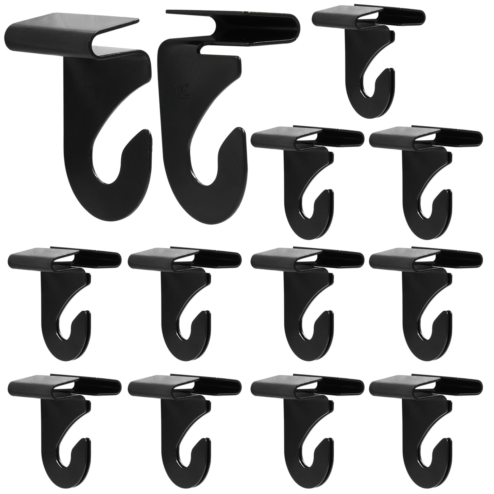 LifCratms 12 Pairs Drop Ceiling Hooks, White Ceiling Tile Hooks Metal T-Bar Track Clips Suspended Ceiling Tile Hanging Hooks Ceiling Clips for Hanging Plants Office Signs Classroom Decorations