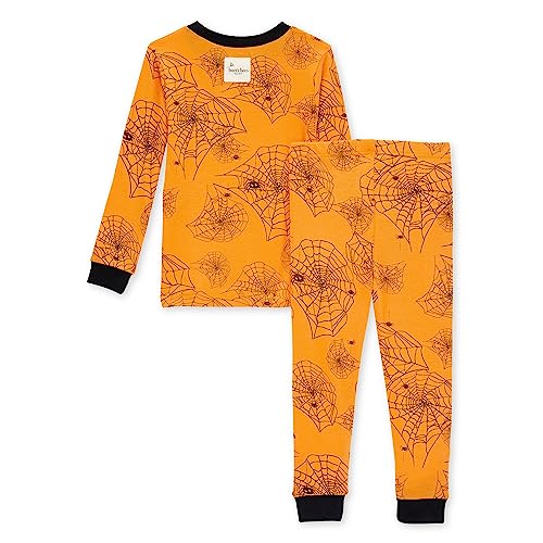 Burt's Bees Baby Baby Boys' Pajamas, Tee and Pant 2-Piece Pj Set, 100% Organic Cotton, Spider Webs
