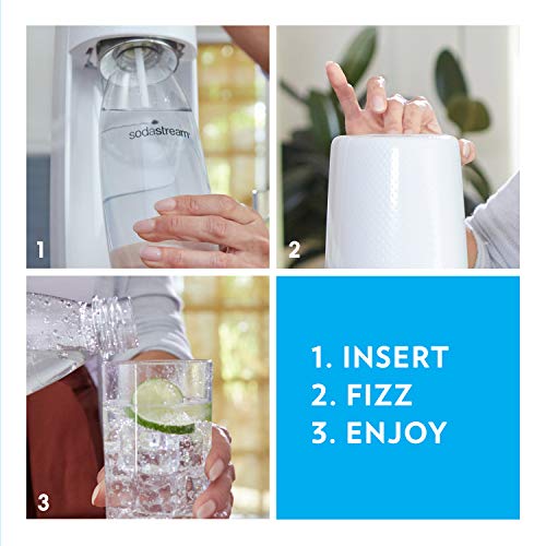 SodaStream Jet Sparkling Water Maker, Kit w/60l Cylinder, Silver