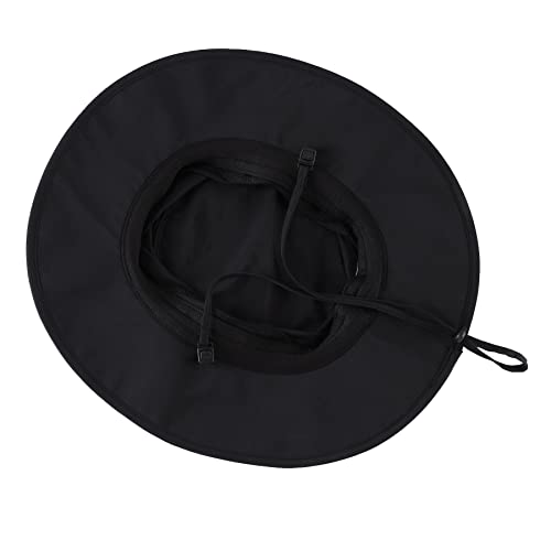 Home Prefer UPF50+ Mens Sun Hat Wide Brim Fishing Hat UV Protection Hat Portable Gardening Bucket Hat Black