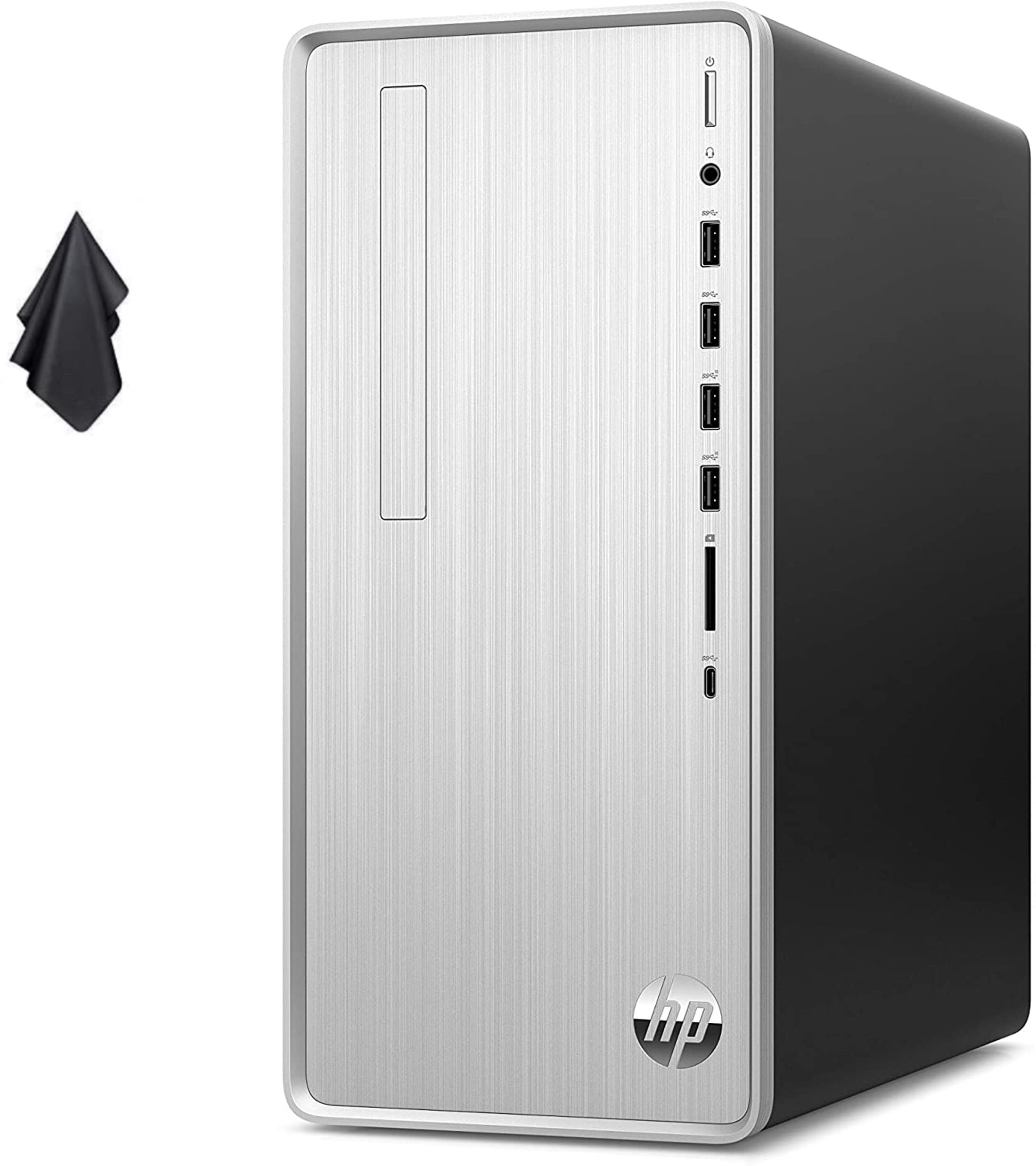 HP 2022 Pavilion TP01 Desktop Computer, AMD Ryzen 3-5300G (Beats Core i5-10400), AMD Radeon, 32GB RAM, 512 GB PCIe SSD + 1TB HDD, 9 USB Ports, Wireless-AC, Bluetooth, HDMI, Windows 11 Home