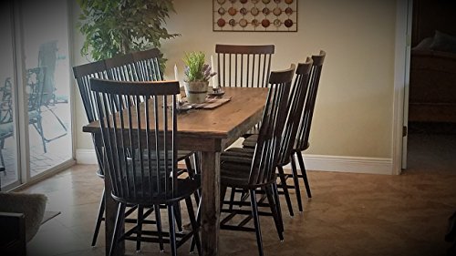 Farm Table with Spindle Legs - Solid Wood Trinity Class Table