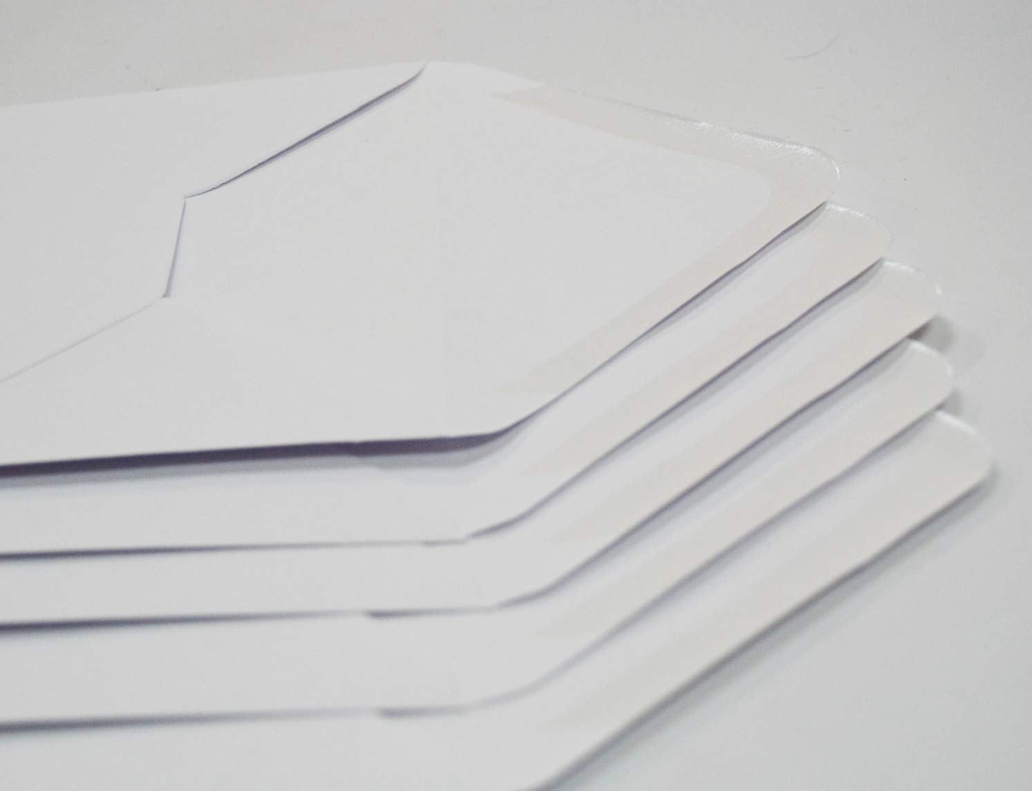 Craft UK 839 8 x 8 inch Scalloped Card and Envelope pack of 25 - White