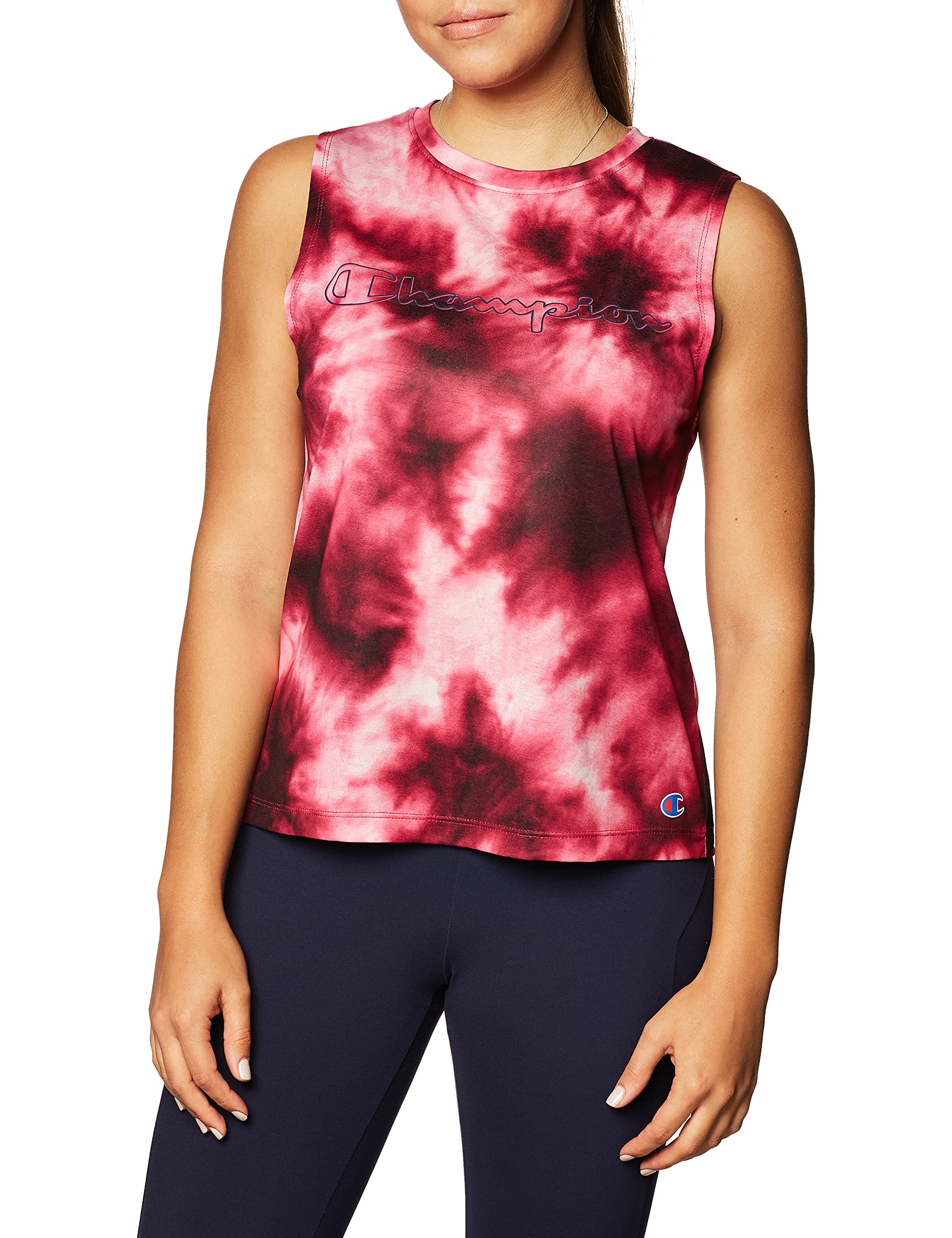Champion Women's Tank, Cloud burst Water Iris, 2X Large