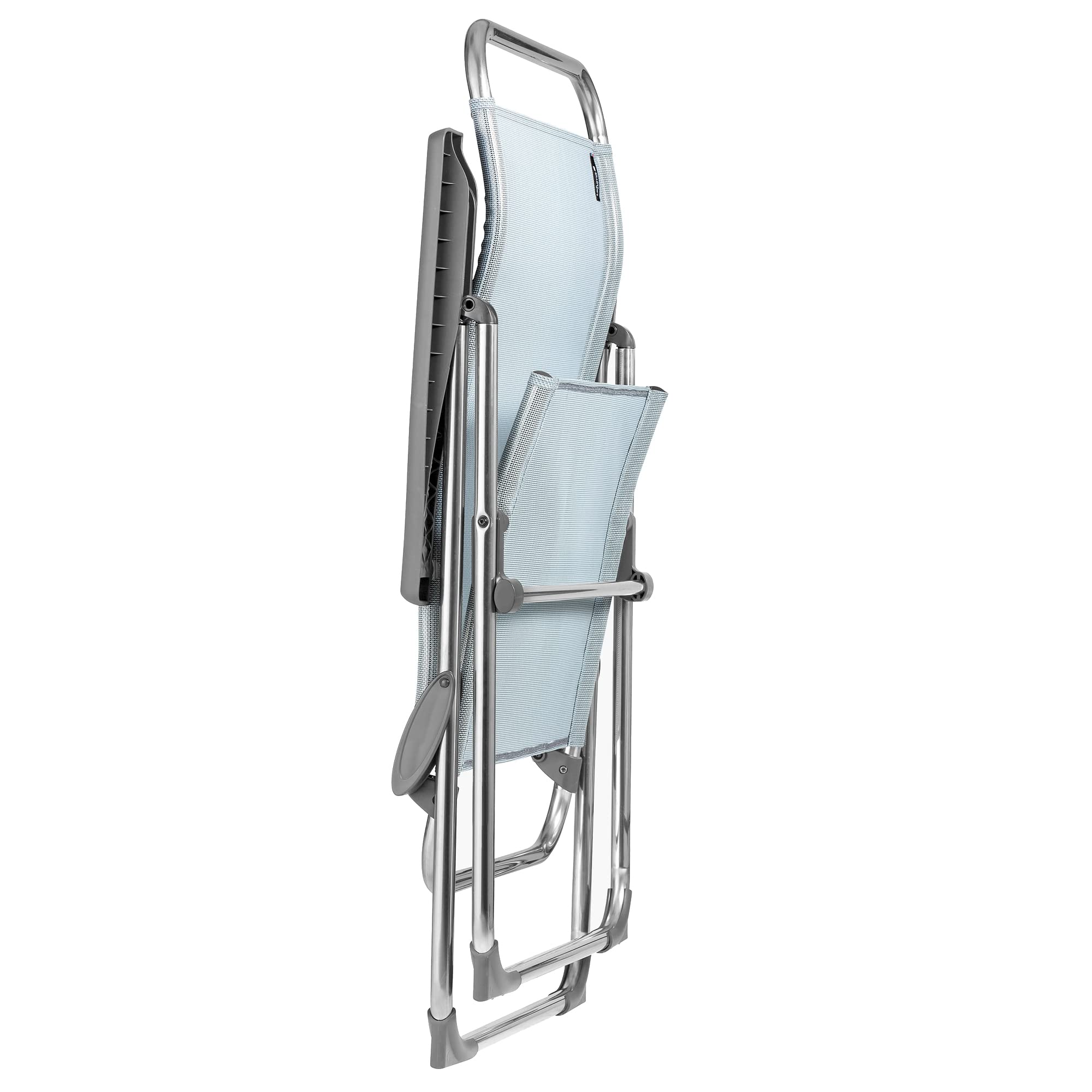 Lafuma ALU CHAM Folding Patio Chair, Set of 1, Ciel Sky Blue