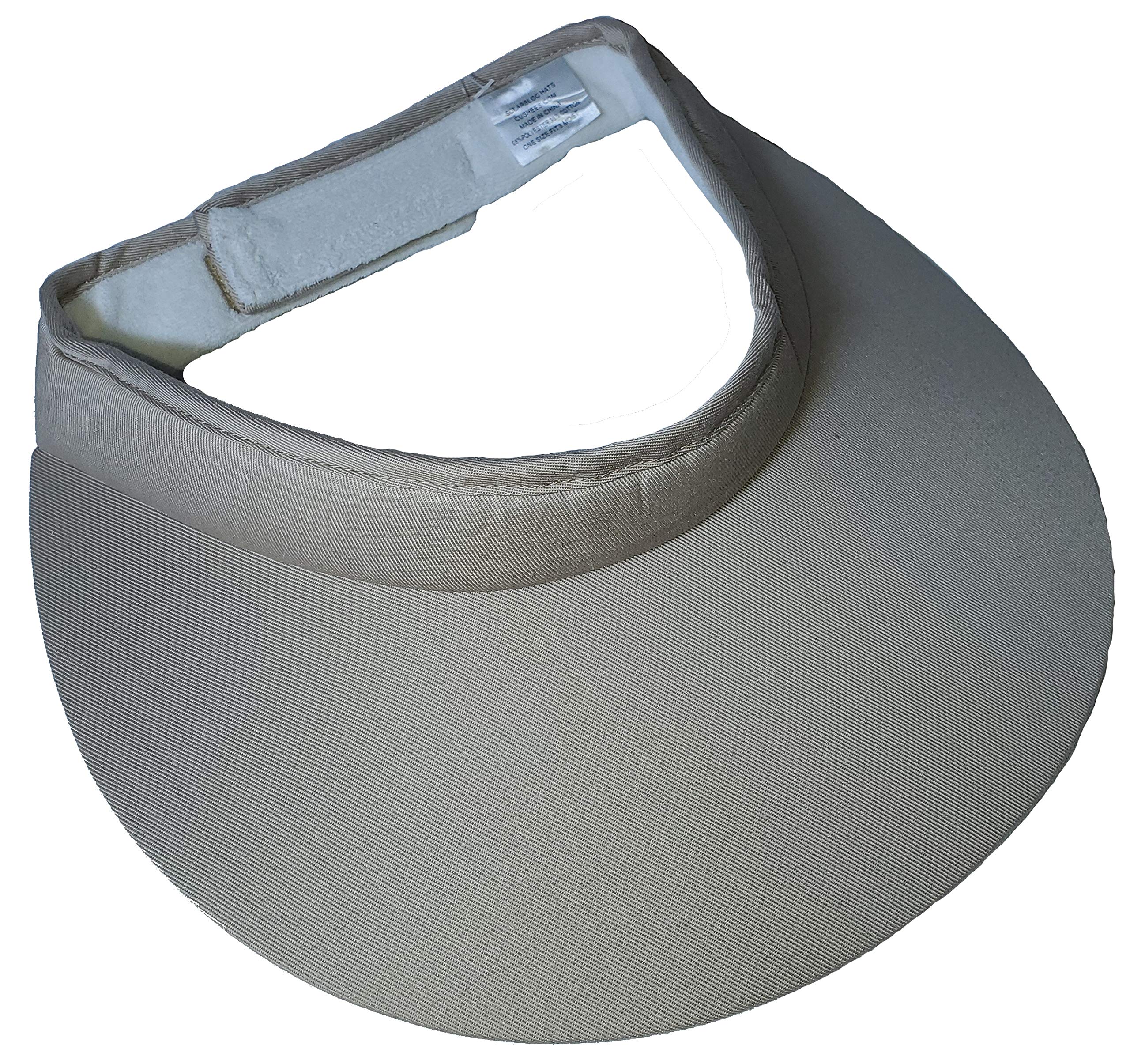 cushees.com™ 4" Wide Brim Cloth Visor [232] (Black)