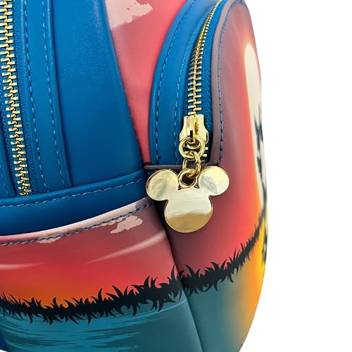 Loungefly Exclusive Mickey and Minnie Forever Glow in the Dark Double Strap Shoulder Bag