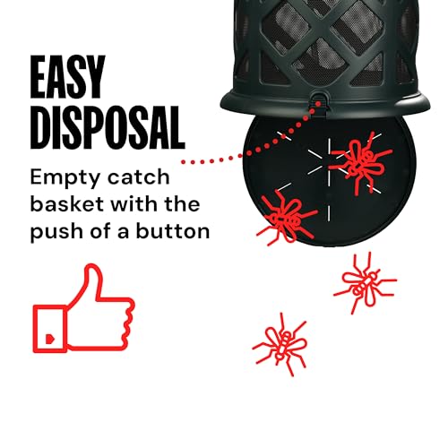 DynaTrap DT1130-GRSR 1/2 Acre Mosquito & Flying Insect Outdoor Trap and Killer – Kills Mosquitoes, Flies, Wasps, Gnats, & Other Flying Insects - Bug Zapper Alternative – Green