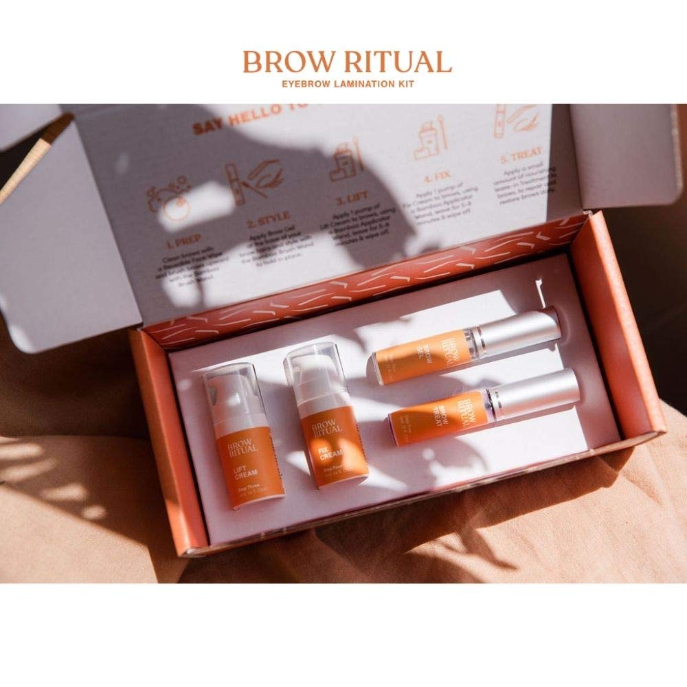 BROW RITUAL | BROW LAMINATION KIT | DIY Brow Perm | Eco Friendly Brushes Included | Over 6 months of treatments
