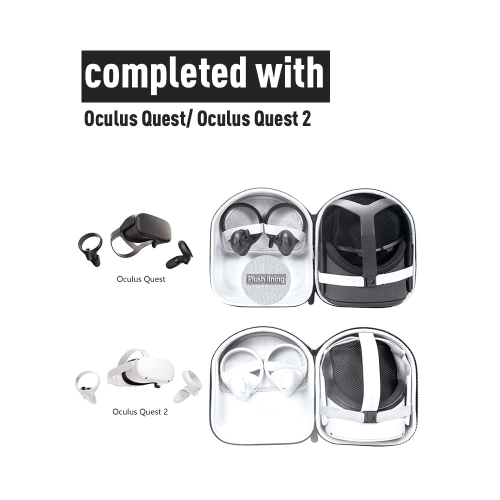 Data Frog Carrying Case For Oculus Quest 2 VR Headset Hard EVA Travel Storage Bag Protective Case For Oculus Quest Accessories