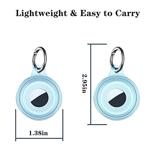 TEAMOLA Airtag Holder, 5Pcs Silicone Waterproof Full Body Protective Case Airtag Keychain Air Tag Case Holder for Kids, Dog, Pet, Backpack - Anti-Scratch - Shockproof - Anti-Loss Airtag Accessories
