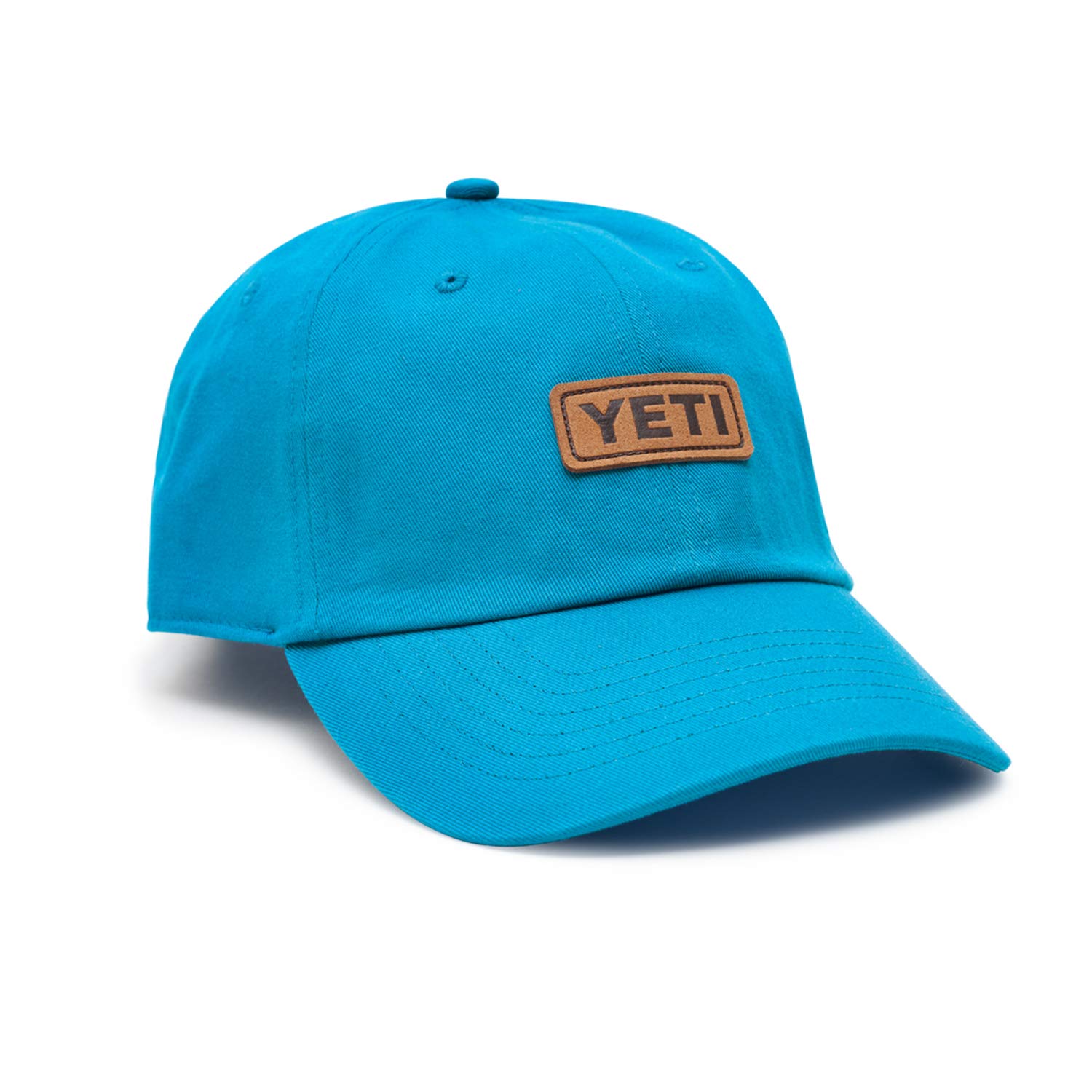 YETI Leather Logo Badge Soft Crown Hat, King Crab Orange