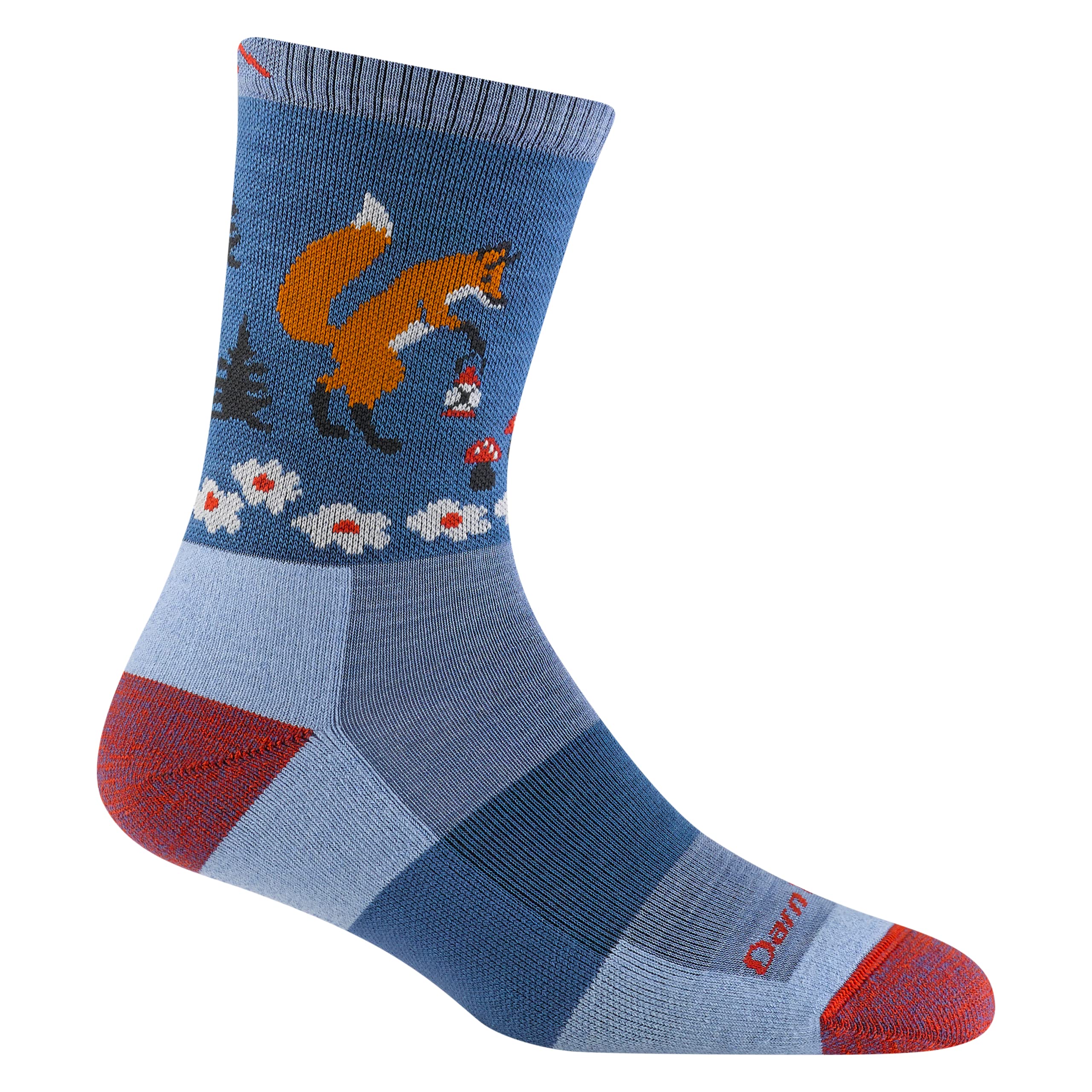 Darn Tough Women's Critter Club Micro Crew Lightweight with Cushion Sock (Style 5001) - Vapor, Medium