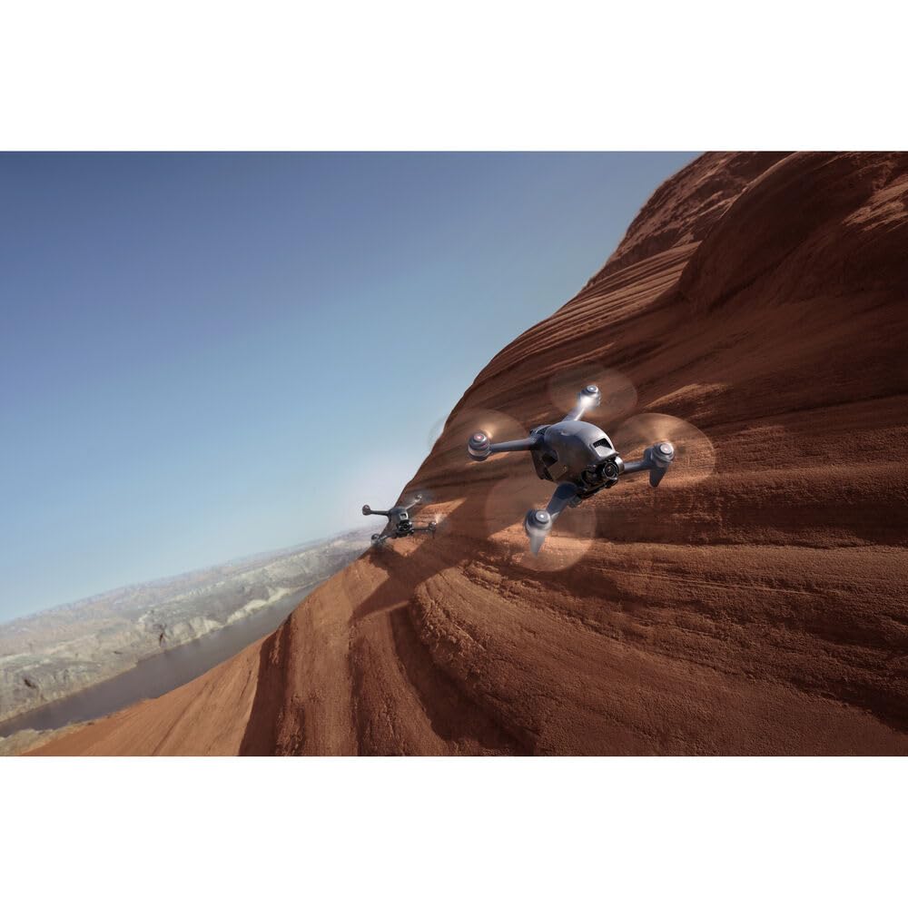 DJI FPV Combo - First-Person View Drone UAV Quadcopter with 4K Camera, S Flight Mode, Emergency Brake and Hover, (CP.FP.00000001.01) + Sling Backpack + 64GB Card + Cleaning Kit + Memory Wallet + More