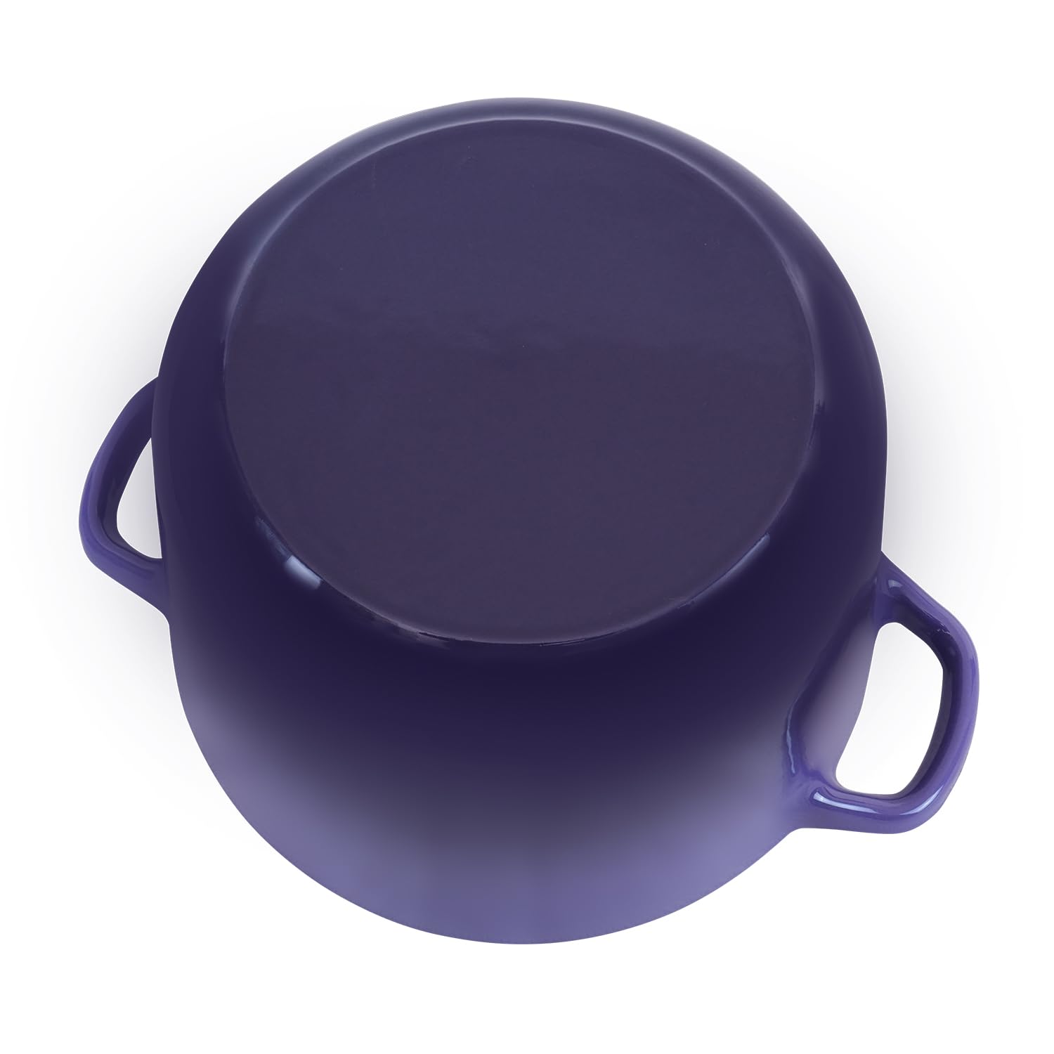 Flavehc Dutch Oven Pot with Lid 1.8 qt Cast Iron Dutch Oven for Bread Baking Purple Enameled Cast Iron Rice Pot with Handels