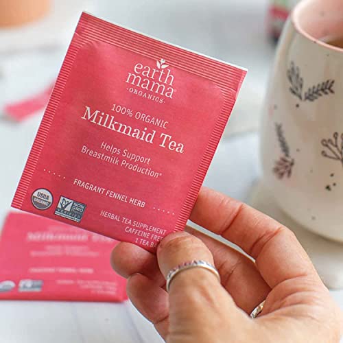 Earth Mama Angel Baby Organic Milkmaid Nursing Tea, 16 Teabags/Box (Pack of 2)